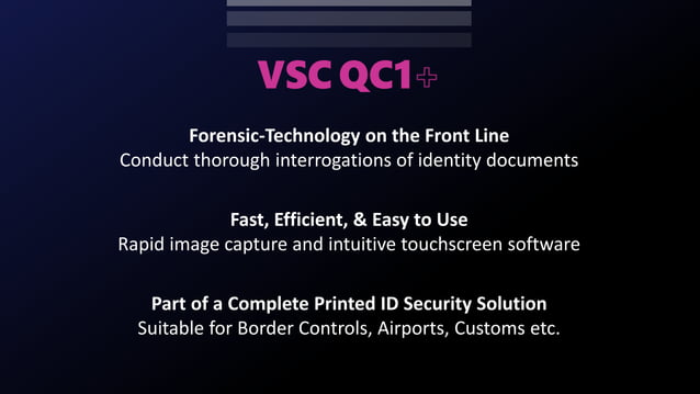 Introducing Forensic Technology to Front Line Border Security | PPT