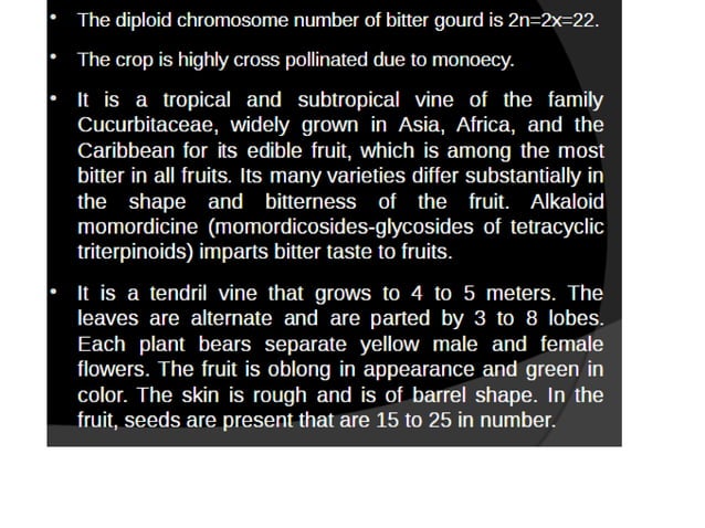 VSC 301 BITTER GOURD production and breeding | PPTX