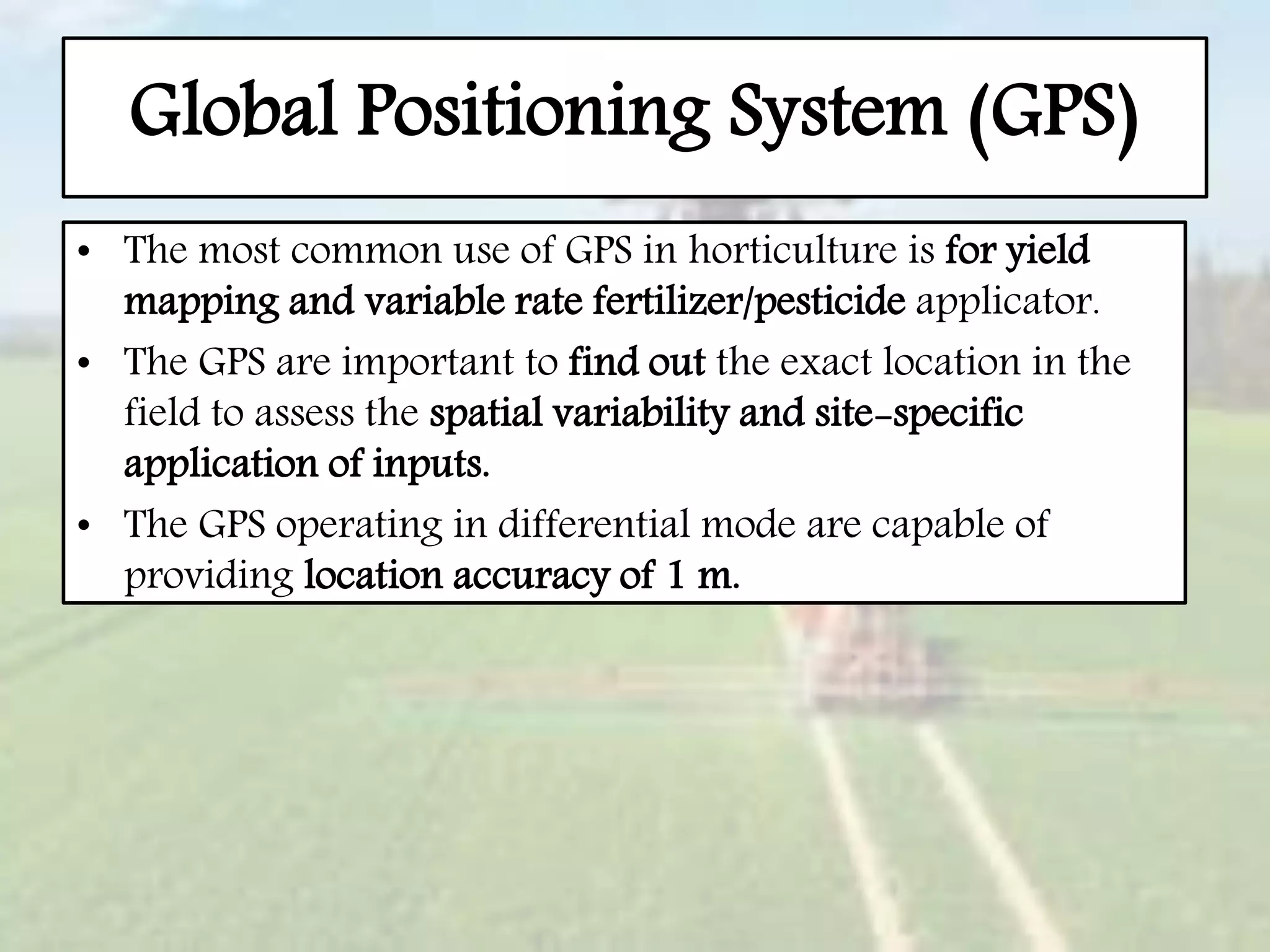Scope and importance, principles and concepts of precision horticulture ...