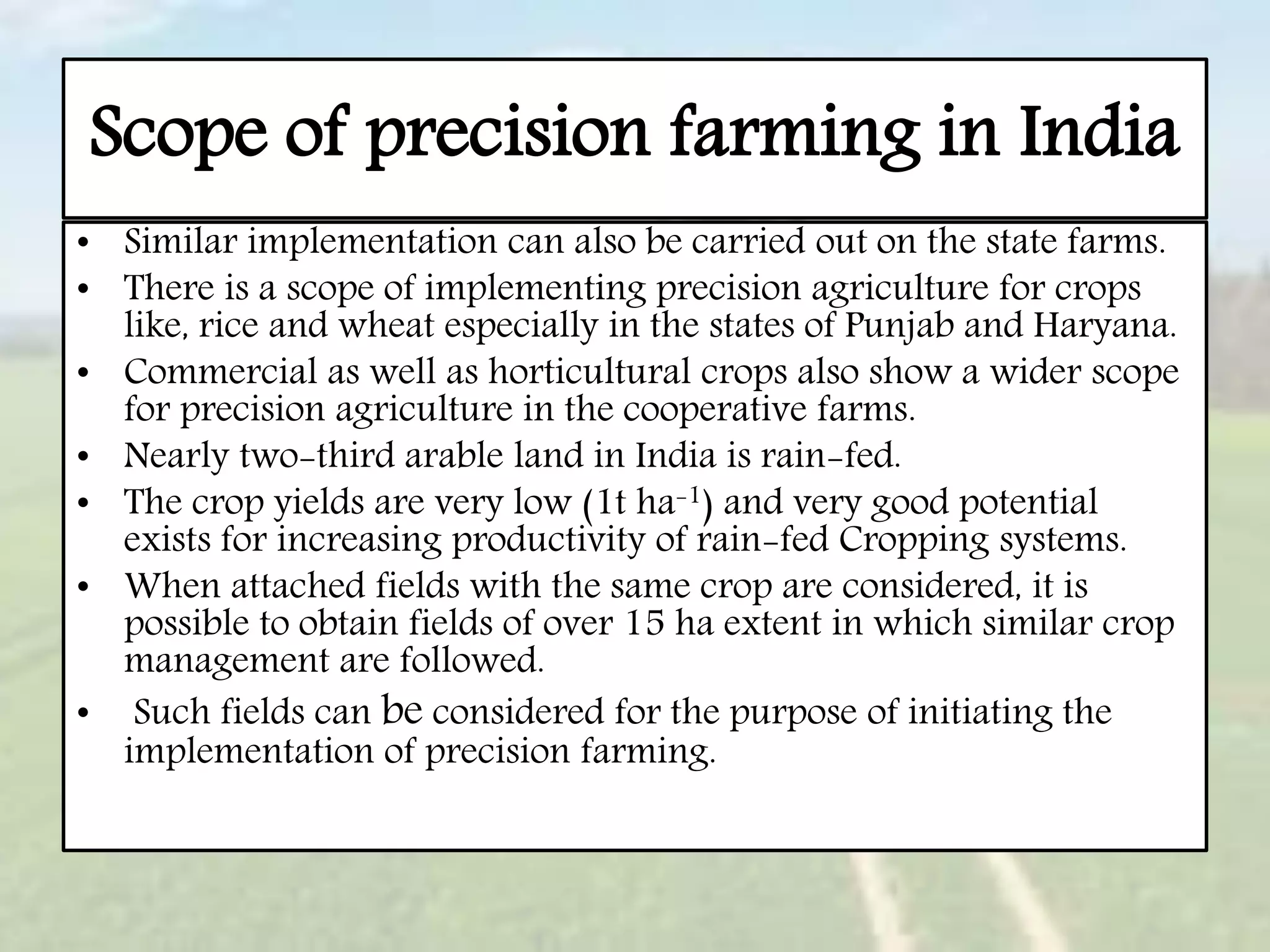 Scope and importance, principles and concepts of precision horticulture ...