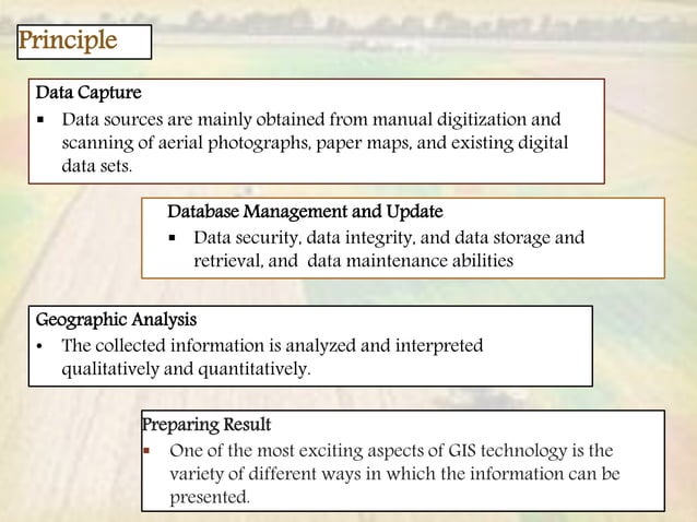 Geographic information system (GIS) and its application in precision ...