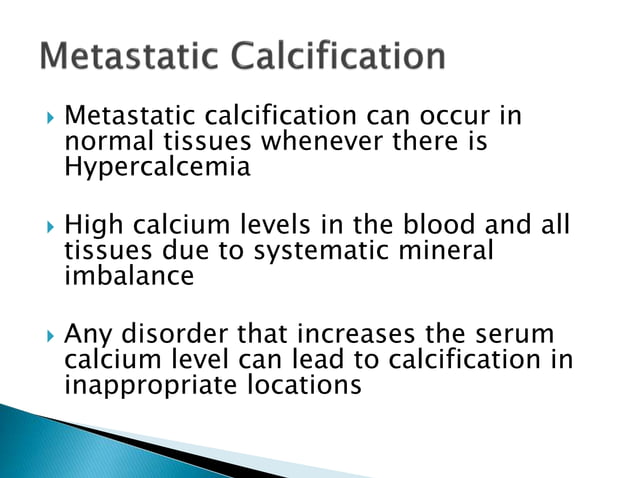Pathological Calcification | PPT