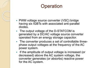 VSC based DSTATCOM | PPTX