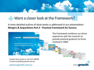 M&A Framework for Success - short | PPSX