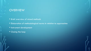 Applied Introduction to Mixed Methods Framework | PPTX