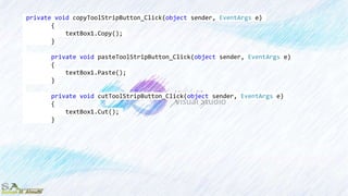 Vs c# lecture5 | PPTX