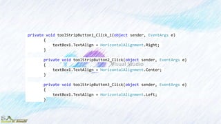 Vs c# lecture5 | PPTX