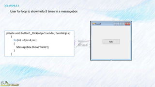 Vs c# lecture7 2 | PPT
