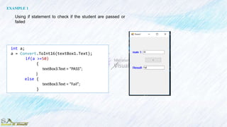 Vs c# lecture7 | PPTX