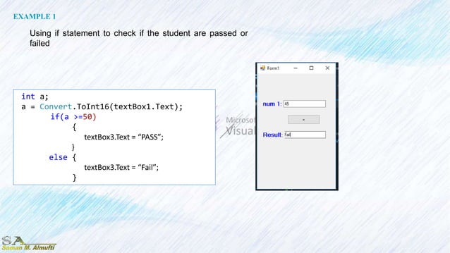 Vs c# lecture7 | PPTX