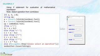 Vs c# lecture7 | PPTX