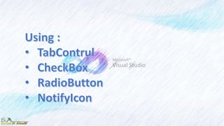 Vs c# lecture9 | PPT