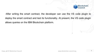 Vs code extensions required for blockchain development | PPT