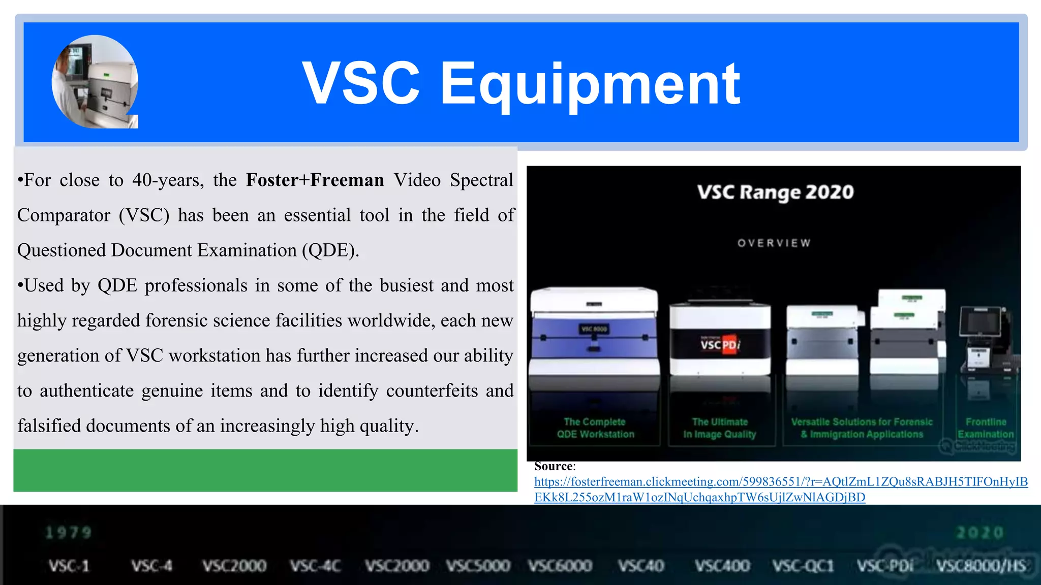 Video Spectral Comparator | PPTX