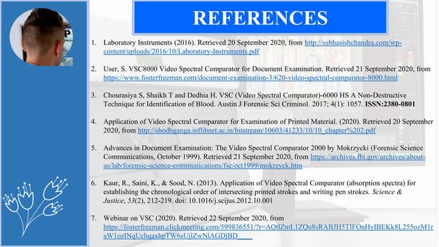 Video Spectral Comparator | PPTX