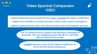 Video Spectral Comparator | PPTX