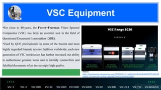 Video Spectral Comparator | PPTX