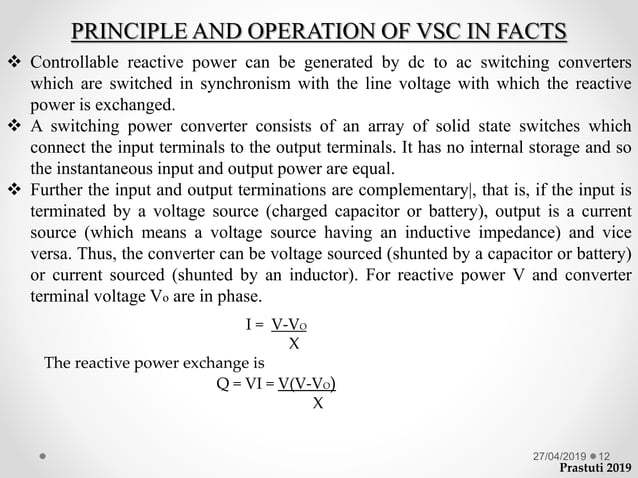 Voltage source Converters as a building block of HVDC and FACTS | PPTX