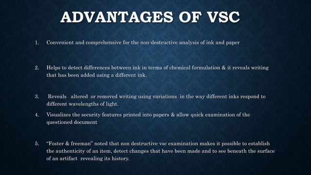 VSC ppt forensic science Shailesh Chaubey .pptx