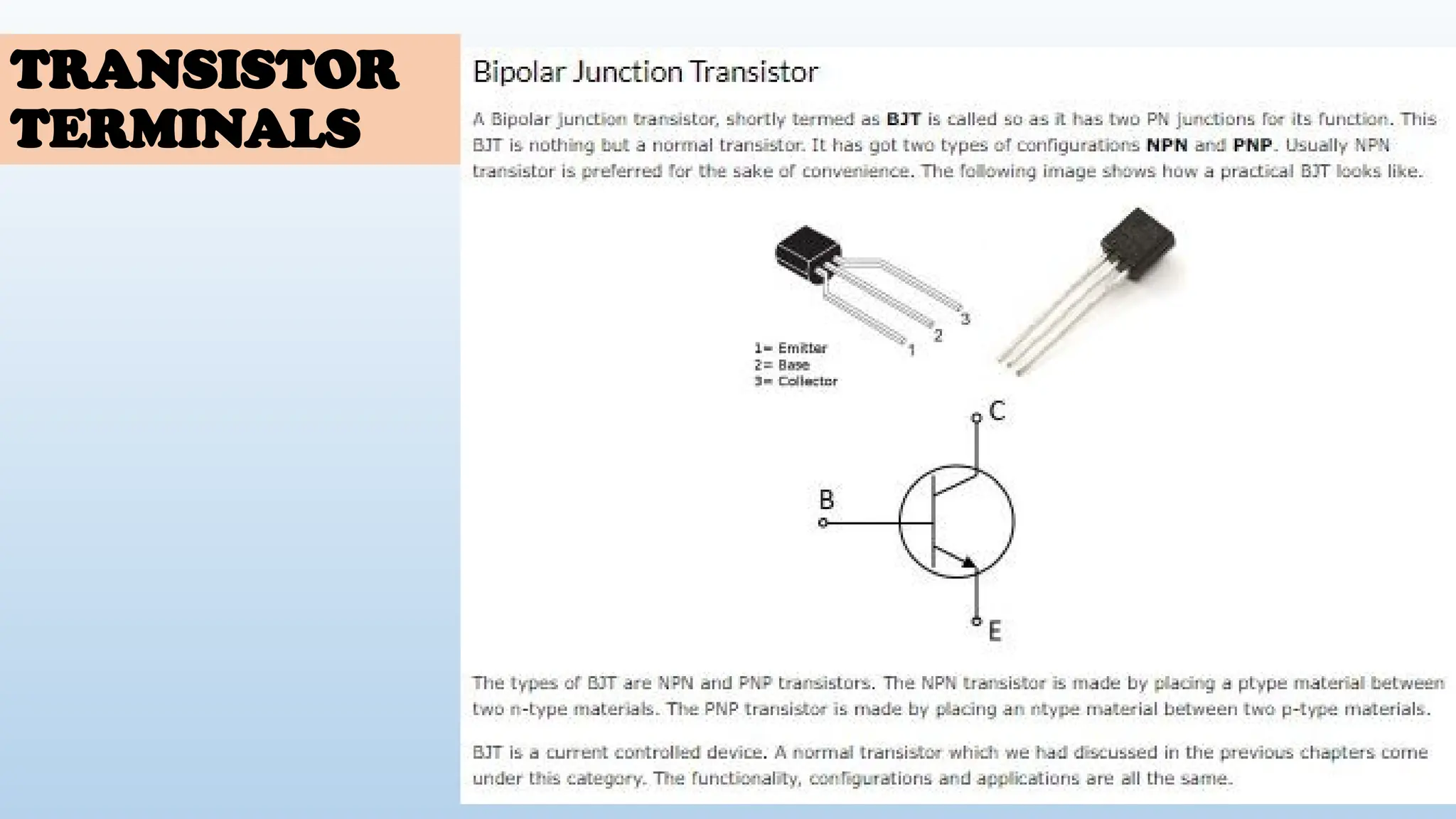 Laboratory Equipment Maintenance, Diode and BJT Testing, Soldering ...