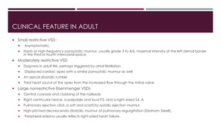 Ventricular septal defect, congenital heart disease | PPTX
