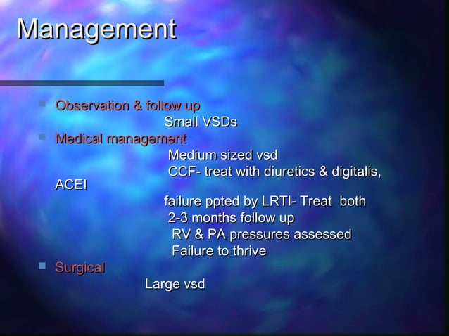 VENTRICULAR SEPTAL DEFECT | PPT | Heart and Cardiovascular Diseases | Diseases and Conditions