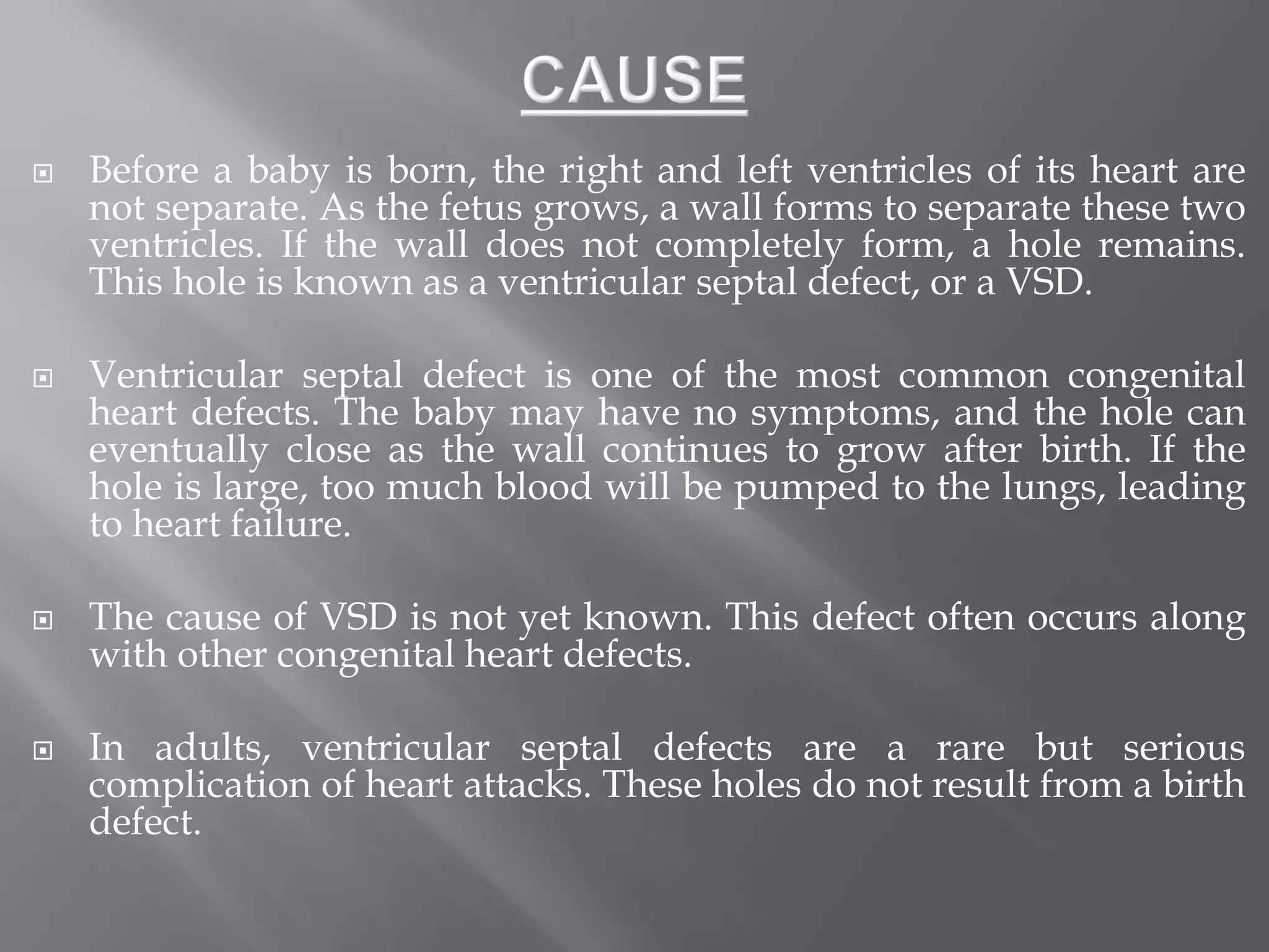 Ventricular Septal Defect with Nursing Management | PDF