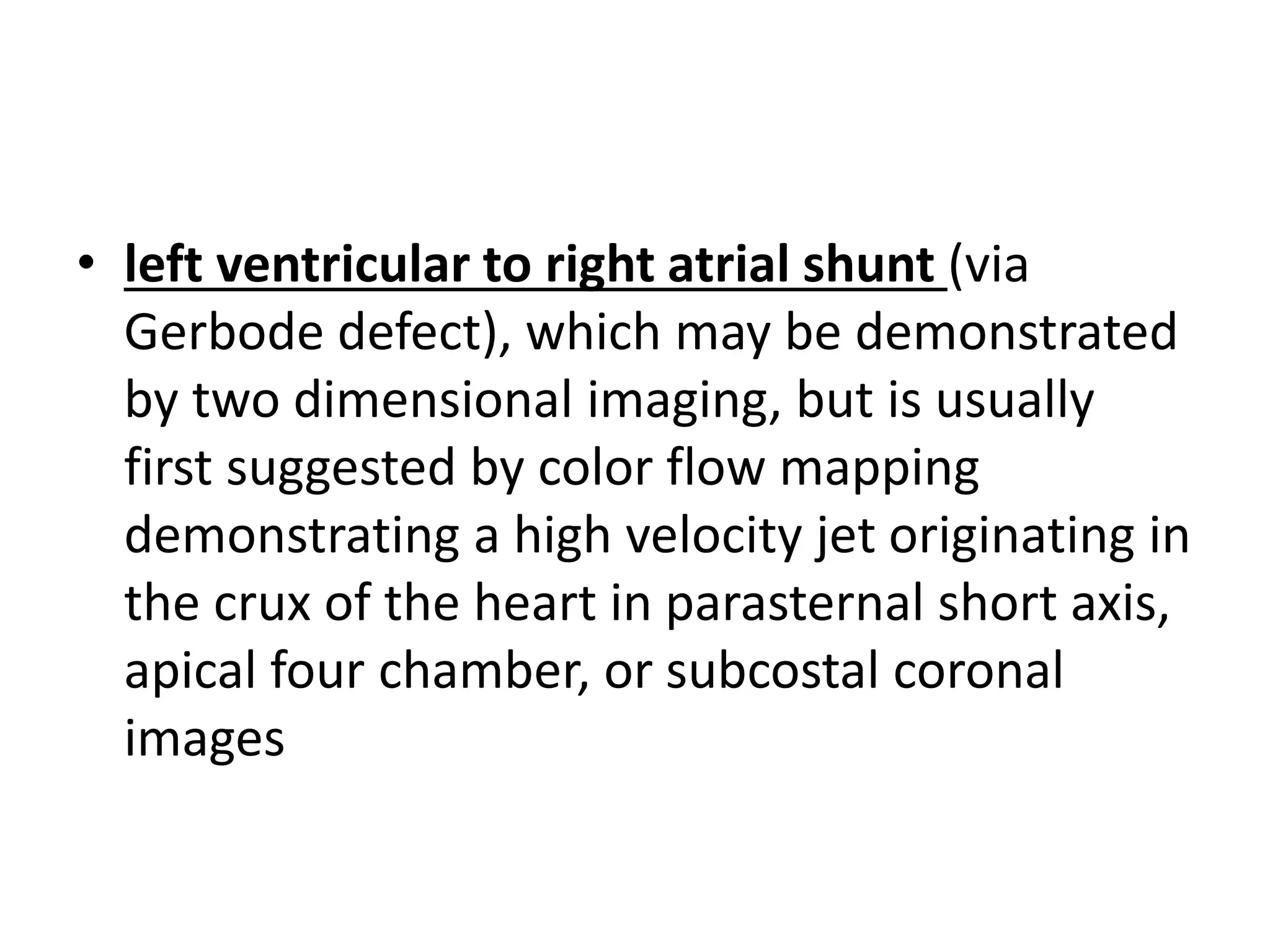 Ventricular Septal defects Echocardiography | PPTX