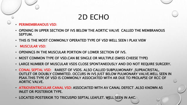 Vsd Echo Pptx Heart And Cardiovascular Diseases Diseases And Conditions