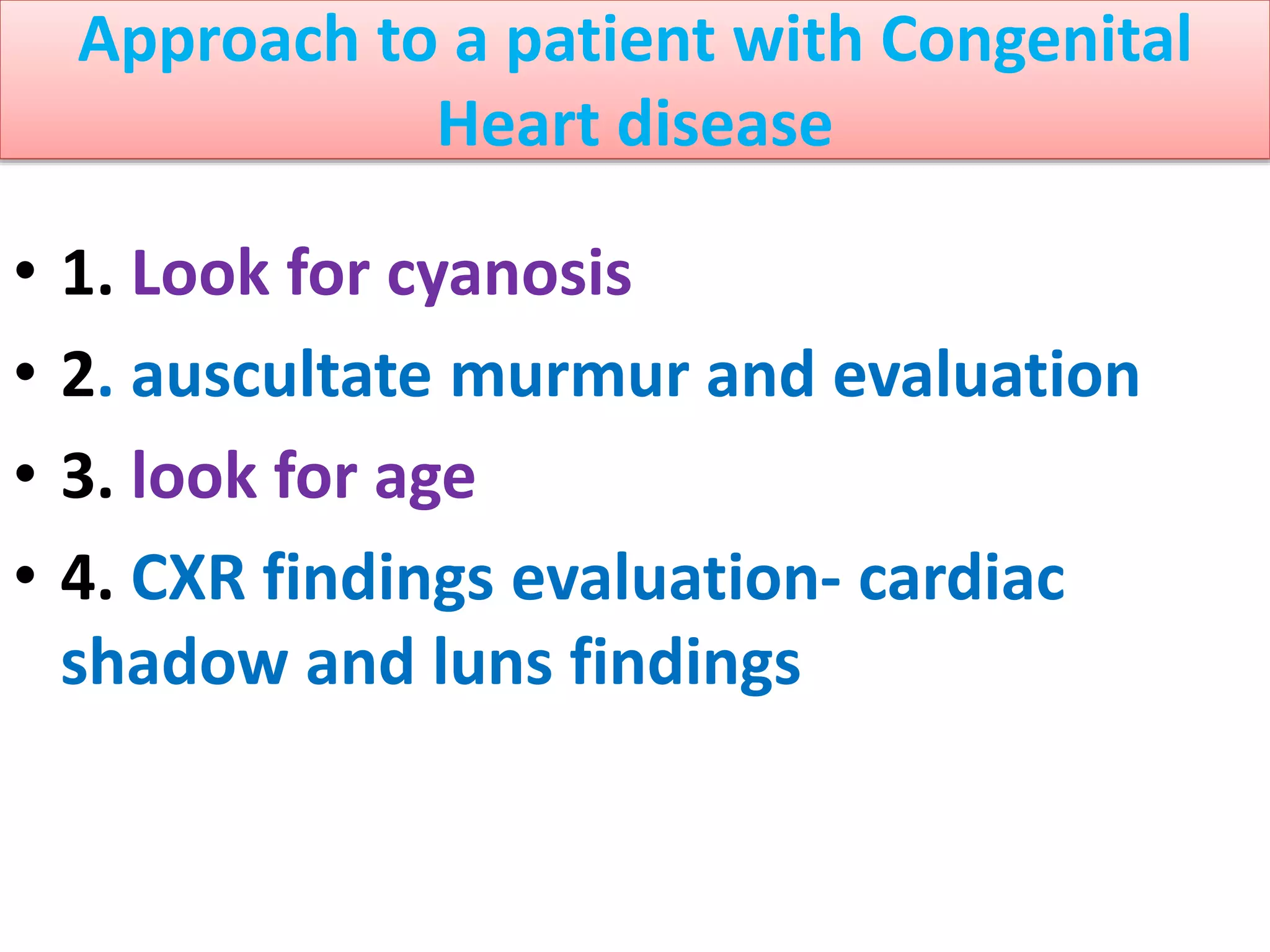 An approach to a patient with ventricular septal defect | PPSX