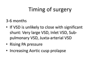MANAGEMENT OF VSD | PPTX