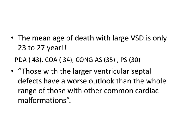 MANAGEMENT OF VSD | PPTX