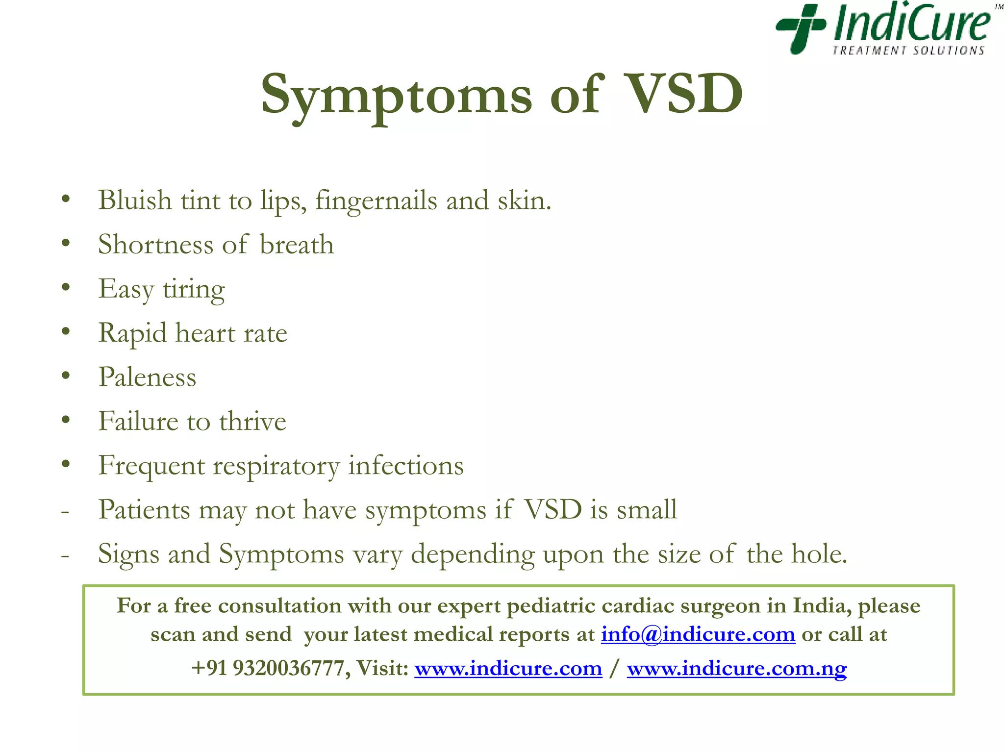 VSD Treatment in India - Procedures and Cost | PPT