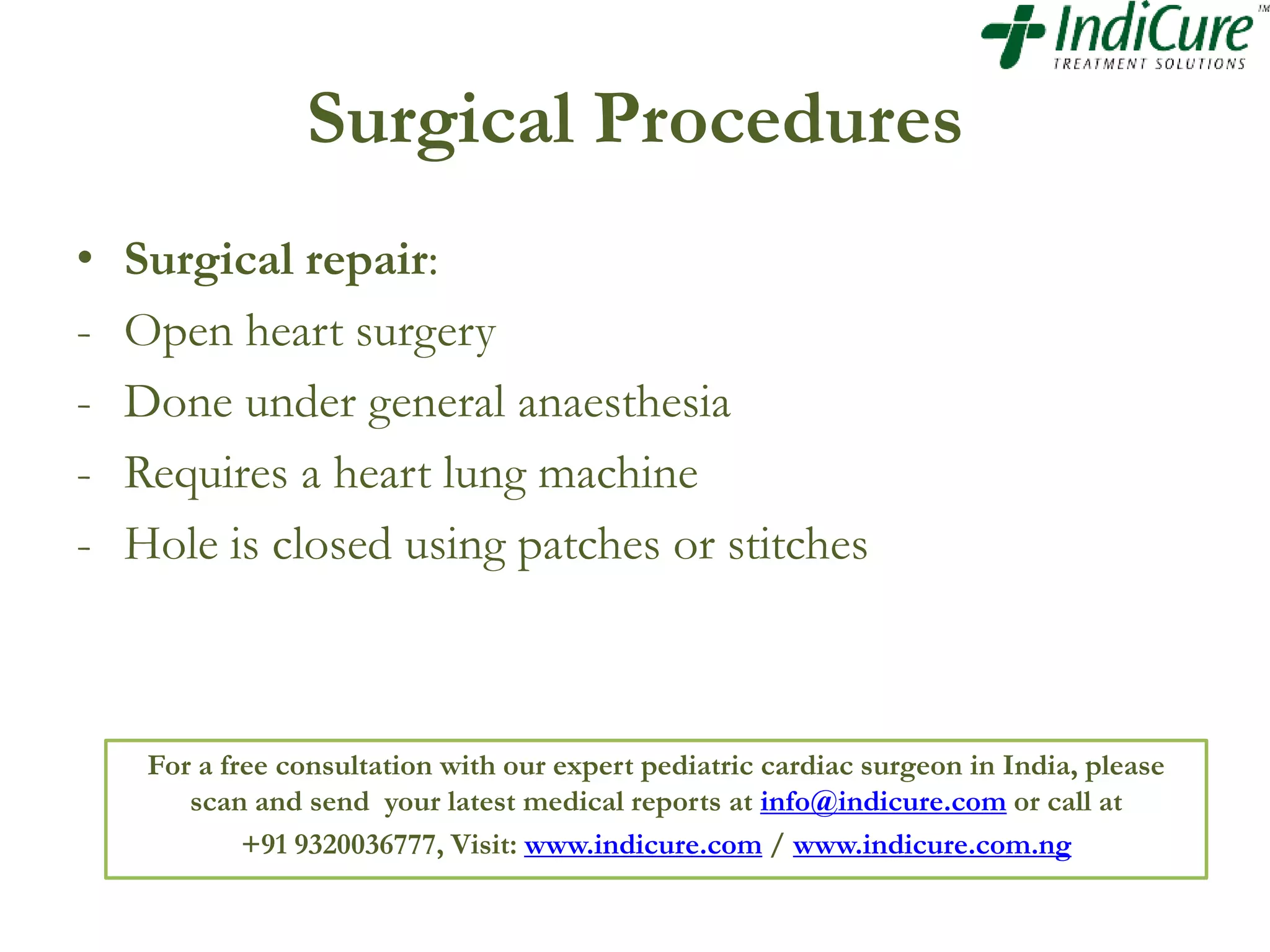 VSD Treatment in India - Procedures and Cost | PPT