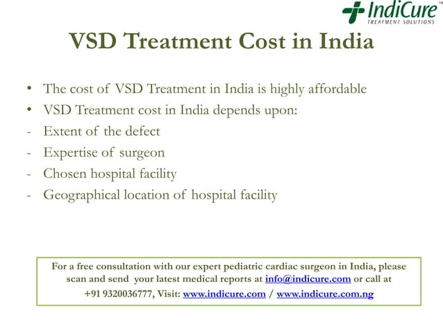 VSD Treatment in India - Procedures and Cost | PPT