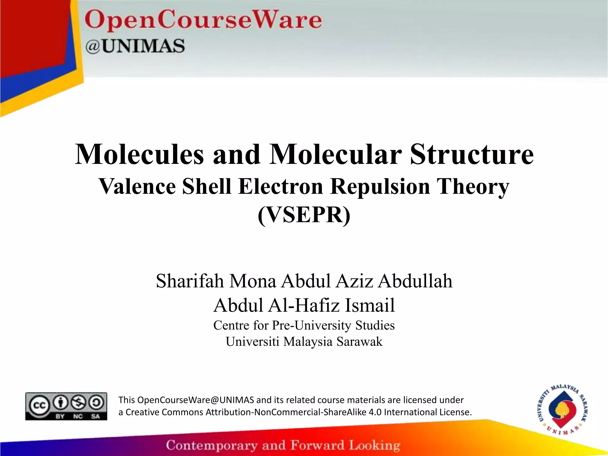 Valence Shell Electron Repulsion Theory | PPTX