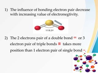 VSEPR Theory and molecular geometries | PPT
