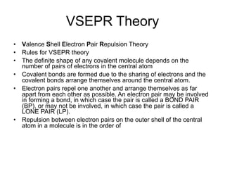 Vsepr theory | KEY