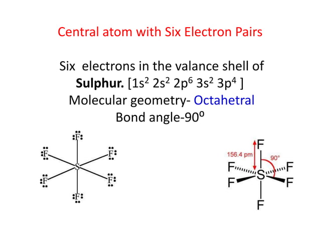 Vsepr theory | PPTX | Chemistry | Science