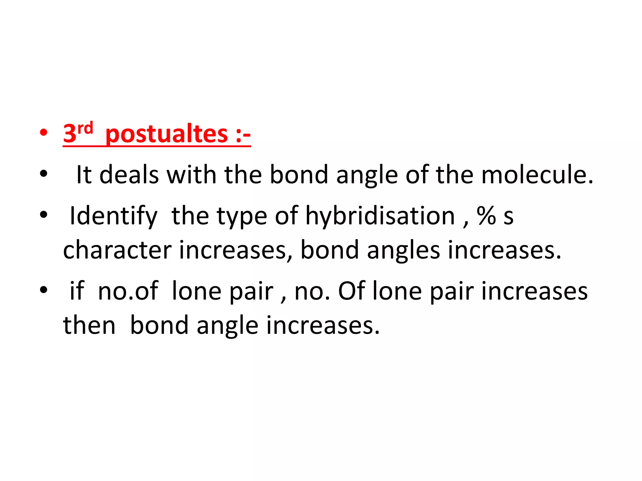 postulates of VSEPR theory | PPTX