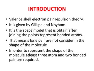 postulates of VSEPR theory | PPTX