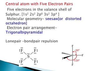 Vsepr theory & hybridization | PPTX