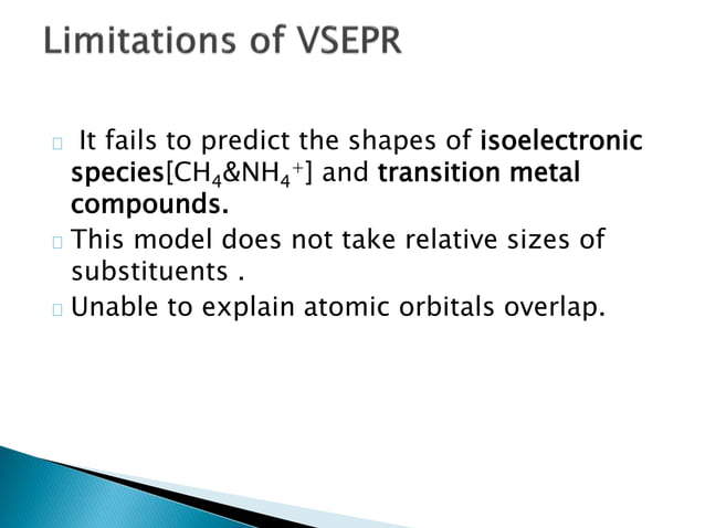Vsepr theory & hybridization | PPTX