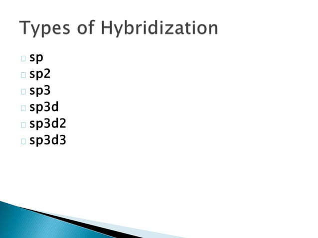 Vsepr theory & hybridization | PPTX