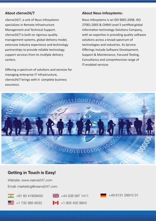 vServe24/7 brochure | PDF