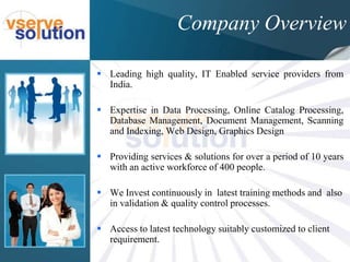 VServe Catalog Processing | PPT