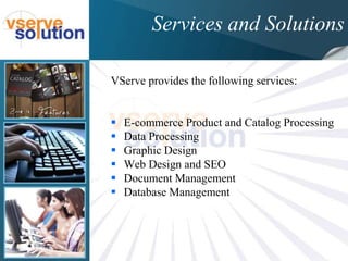 VServe Catalog Processing | PPT