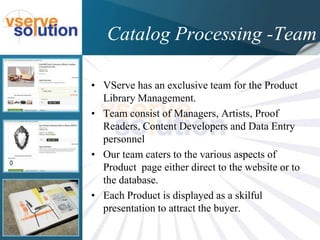 VServe Catalog Processing | PPT