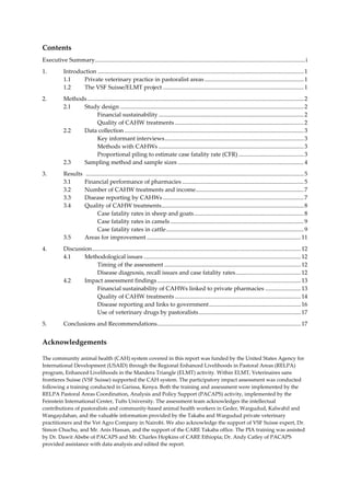 Impact Assessment of the Community Animal Health System in Mandera West ...