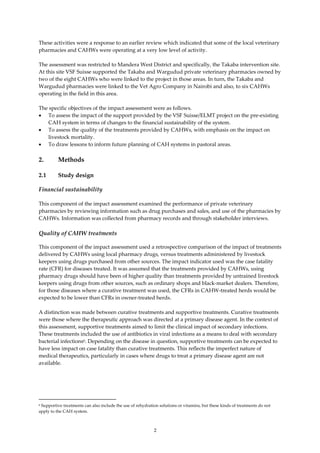 Impact Assessment of the Community Animal Health System in Mandera West ...